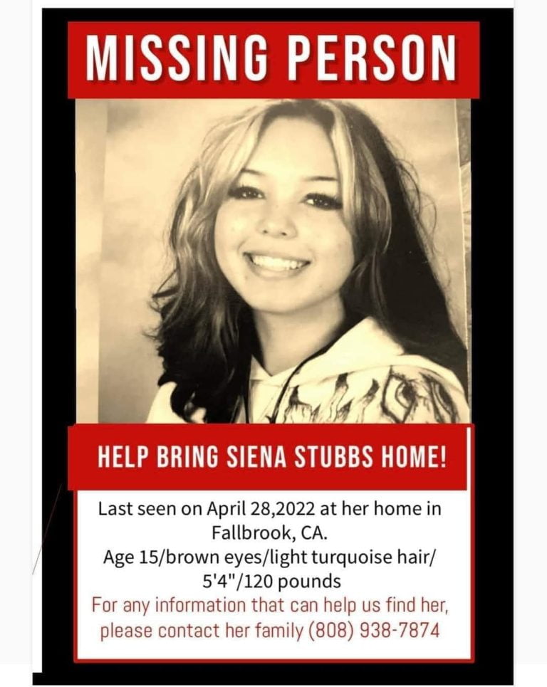 Parents ask for help finding 15-year-old Siena Stubbs | Valley News