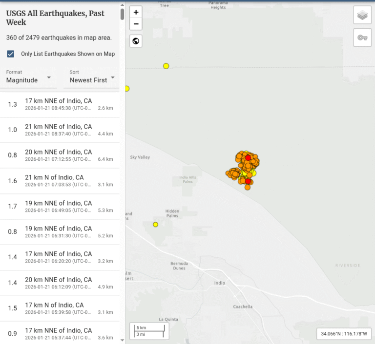 Aftershocks persist following Monday’s 4.9 magnitude Indio earthquake ...